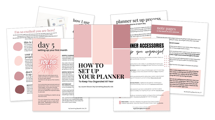 Thank You – Set Up Your Planner eBook OfferTW – Lauren Plans | Products